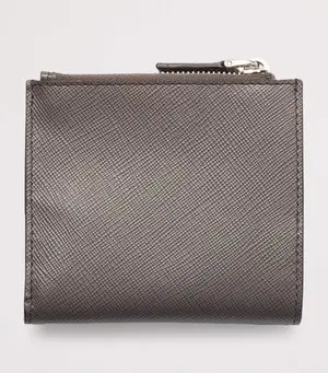 Prada Saffiano Leather Triangle Wallet