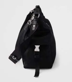 Prada Re-nylon And Leather-trim Explore Messenger Bag - Black