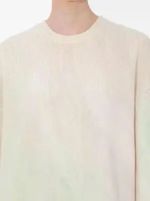 Loulou De Saison Drop-shoulder Ribbed Sweater - Neutrals