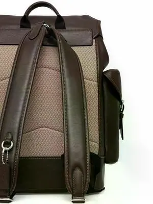 COACH Hitch Backpack With Foldover Top And Drawstring Fastening