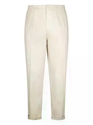 DONDUP Logo Trousers - Neutrals