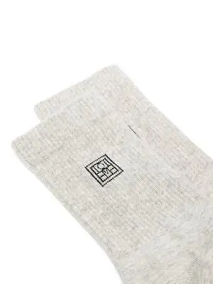 TOTEME Monogram Socks - Grey