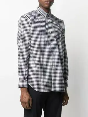 Comme Des Garçons Check-print Cotton Shirt - Neutrals