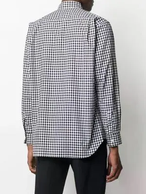 Comme Des Garçons Check-print Cotton Shirt - Neutrals