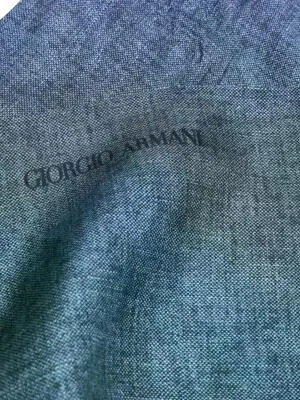 Giorgio Armani Silk Scarf - Blue
