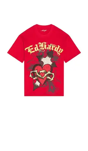 Ed Hardy Heart Boxy Tee In . Also