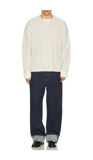 Scotch & Soda V-neck Chunky Cable Knit Pullover