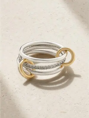 SPINELLI KILCOLLIN Sonny Sterling And 18-karat Gold Diamond Ring - Silver
