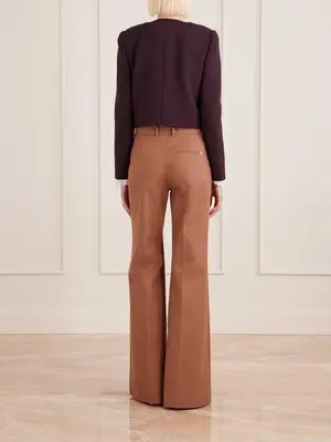Chloé Organic Cotton High-rise Wide-leg Trousers