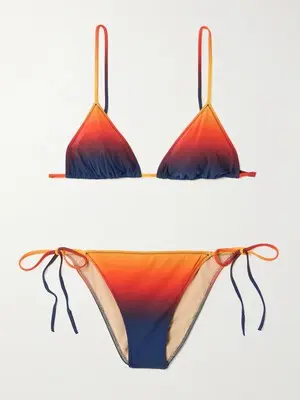 LIDO Trentasei Dégradé Triangle Halterneck Bikini - Blue