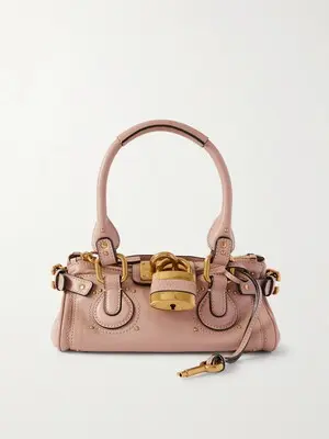 Chloé Paddington Embellished Leather Tote - Neutrals