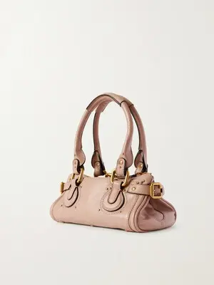 Chloé Paddington Embellished Leather Tote - Neutrals