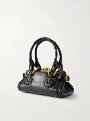 Chloé Paddington Embellished Leather Tote - Black