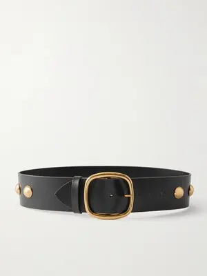 Chloé Studded Leather Belt - Black