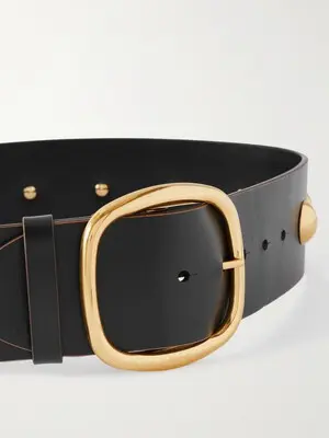 Chloé Studded Leather Belt - Black