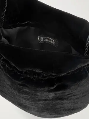 Le Sundial Lee" Tasseled Velvet Shoulder Bag