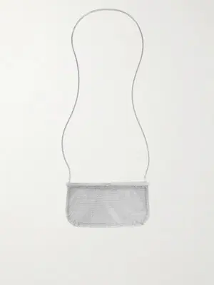 Calvin Klein Chainmail Shoulder Bag - Silver