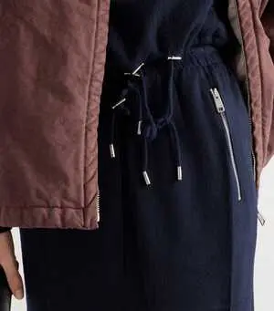Prada Wool-cashmere Midi Skirt
