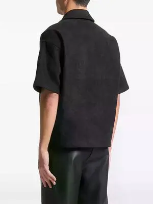 Manière De Voir Luc Boxy-fit Suede-effect Shirt