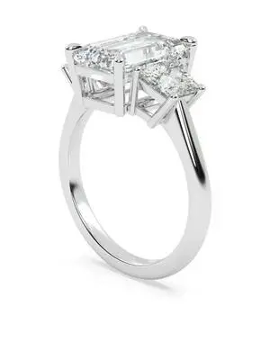 TILLA 14k White Diamond Three Stone Ring