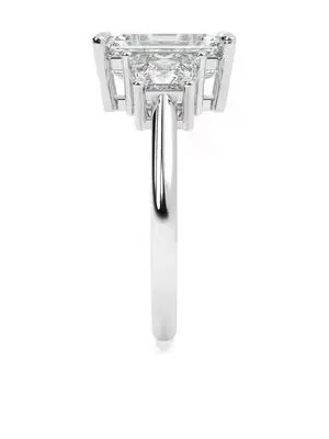 TILLA 14k White Diamond Three Stone Ring