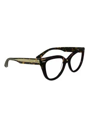 Calvin Klein Tortoiseshell-pattern Cat-eye Frame Glasses
