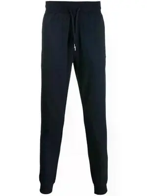 BOSS Logo-print Slim Tapered Track Pants - Blue