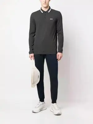 BOSS Logo-print Slim Tapered Track Pants