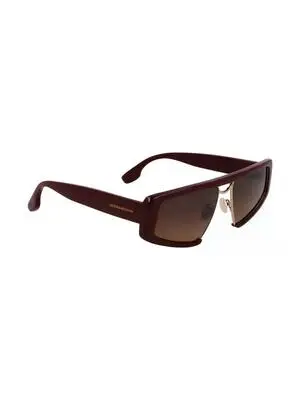 Victoria Beckham Rectangle-frame Sunglasses - Red