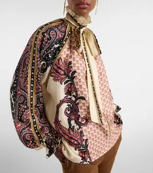 Etro Printed Silk Twill Blouse - Multicoloured