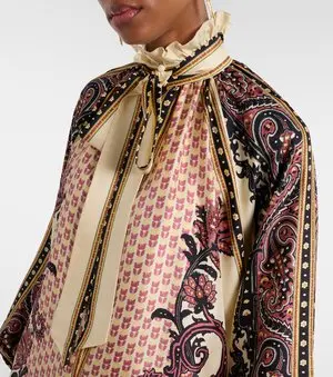 Etro Printed Silk Twill Blouse - Multicoloured