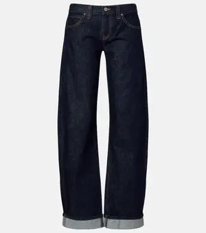 Khaite Karo Barrel-leg Jeans - Blue