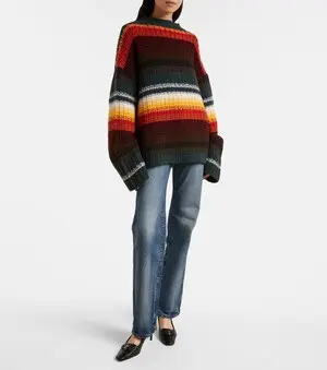 Khaite Yanis Striped Cashmere Sweater - Multicoloured