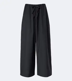 TOTEME Wool Wide-leg Pants - Grey