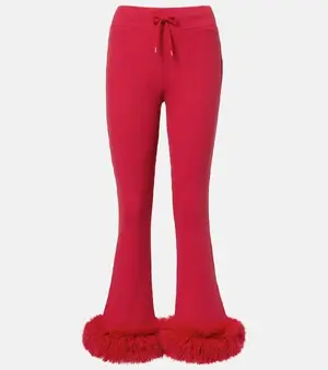 Balenciaga Low-rise Cotton Capri Pants - Red