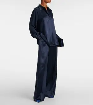 JOSEPH Childs Silk Satin Shirt