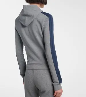 Balenciaga Embroidered Cotton Zip-up Hoodie