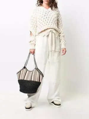 Stella McCartney Open Knit V-neck Jumper