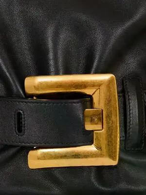 Balmain Medium Anthem Shoulder Bag - Black