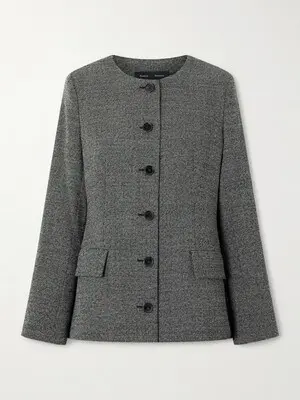 Proenza Schouler Annemarie Mélange Wool-blend Tweed Jacket - Gray