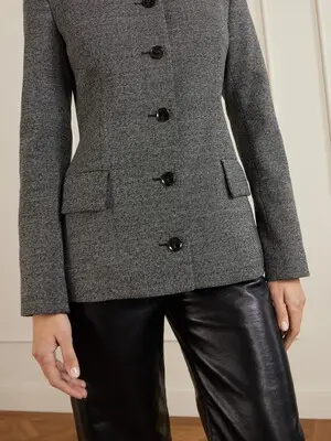 Proenza Schouler Annemarie Mélange Wool-blend Tweed Jacket - Gray