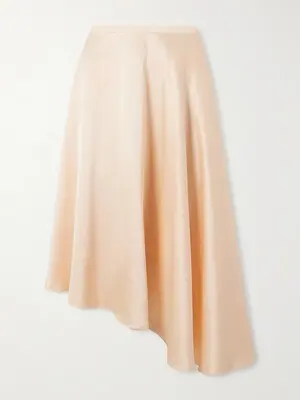 Sharon Wauchob Asymmetric Satin Skirt - Neutrals
