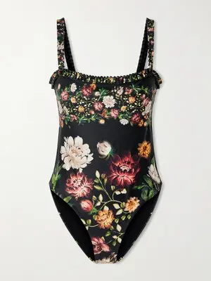 Agua Bendita Limón Paramo Floral-print Swimsuit - Multi