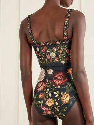 Agua Bendita Limón Paramo Floral-print Swimsuit