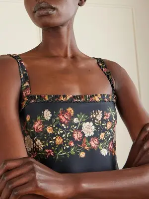 Agua Bendita Limón Paramo Floral-print Swimsuit