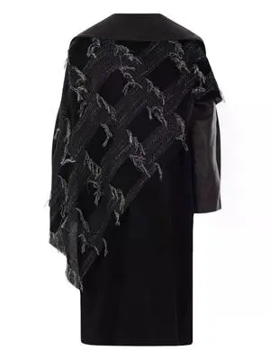 Yohji Yamamoto Paneled Double-breasted Coat