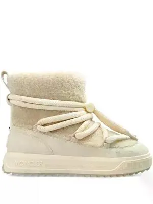 Moncler Mid Snow Boots With Rope Detailing - Neutrals
