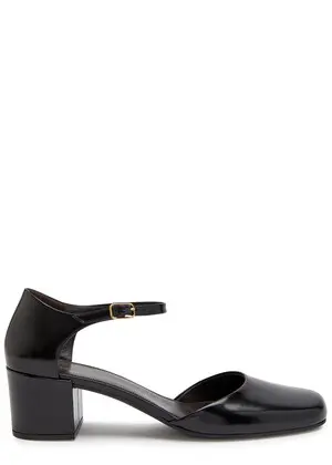 THE ROW Penelope Patent Leather Pumps - Black