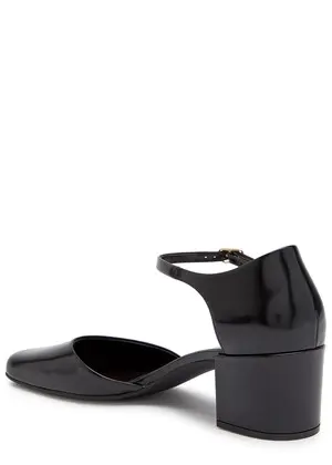 THE ROW Penelope Patent Leather Pumps - Black