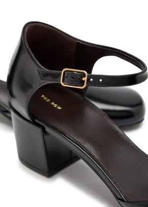THE ROW Penelope Patent Leather Pumps - Black